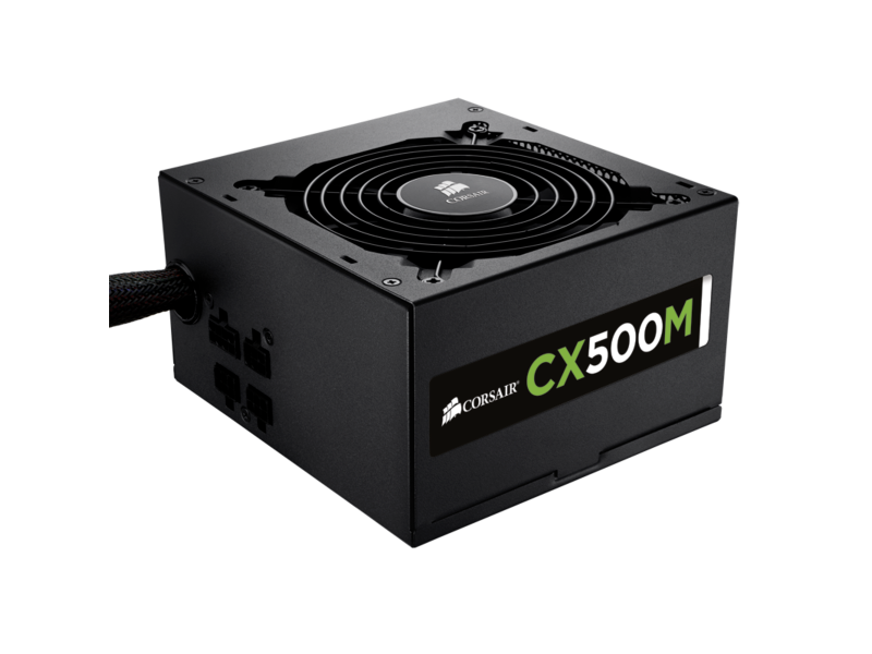 Corsair CX Series CX500M 500W Bronze Rated Semi-Modular Power Supply ...