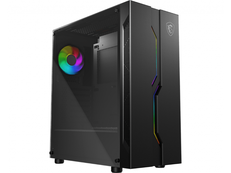 MSI MAG Vampiric 010 RGB Tempered Glass Mid Tower Desktop PC Case | PC ...