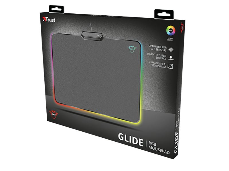 Trust GXT 760 Glide RGB 350mm x 250mm Gaming Mouse Pad | Mouse Pads ...