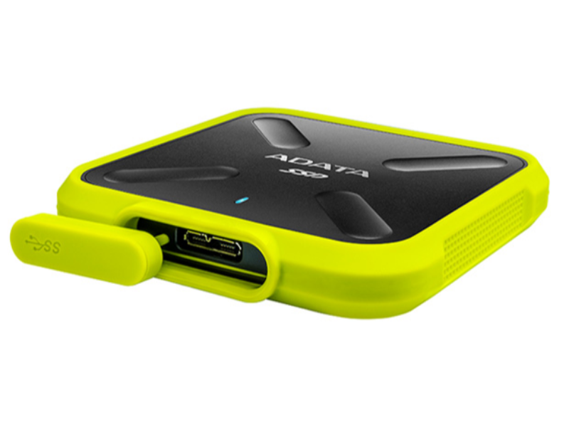 Adata SD700 512GB 3D NAND USB 3.1 IP68 Black & Yellow External Solid ...