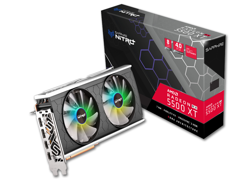 Sapphire Radeon RX 5500 XT Nitro+ SE RGB 8GB GDDR6 Graphics Card | AMD ...