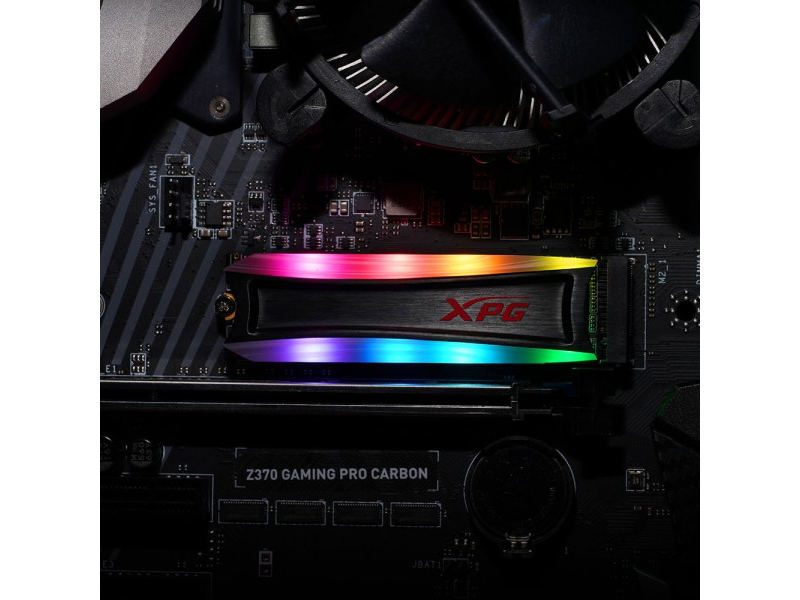 Adata XPG Spectrix S40G 512GB RGB NVMe PCIe 3.0 M.2 2280 Solid State ...