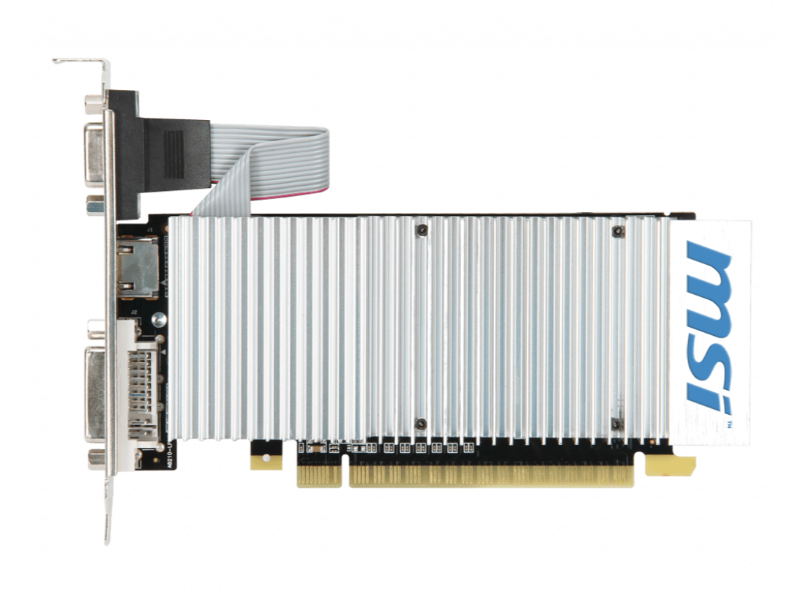 MSI Nvidia N210 Low Profile Silent 1GB GDDR3 Graphics Card | Nvidia ...