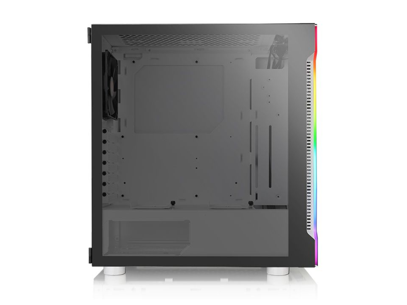Thermaltake H200 Tempered Glass RGB White Mid Tower Desktop PC Case ...