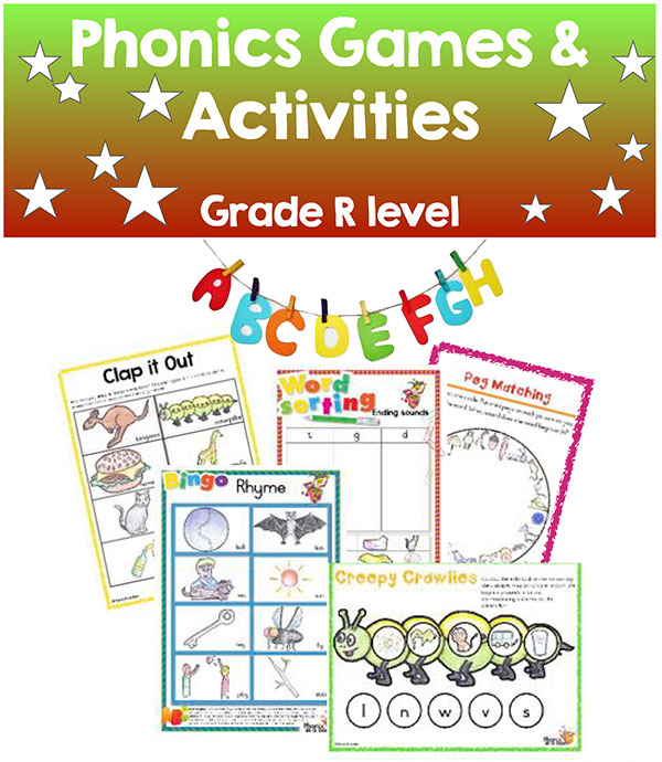 Buy Grade R phonics books and activity cards online - Phonix In A Box