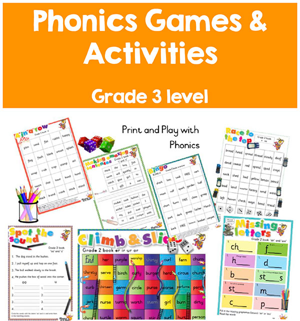 Buy Grade 3 phonics books and activity cards online - Phonix In A Box