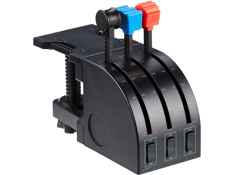 Logitech Flight Throttle Quadrant Professional Simulation Axis Levers ...