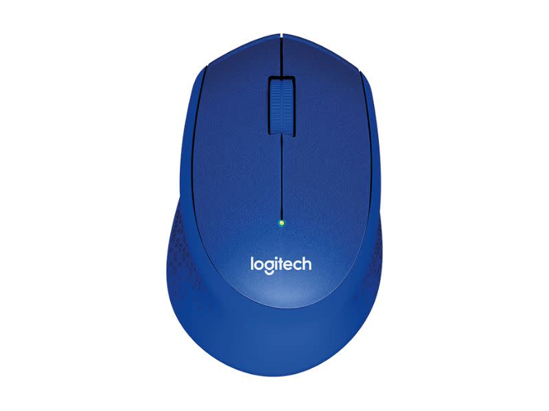 Logitech Wireless Mouse M330 Silent Plus Blue Nano USB receiver 3 ...