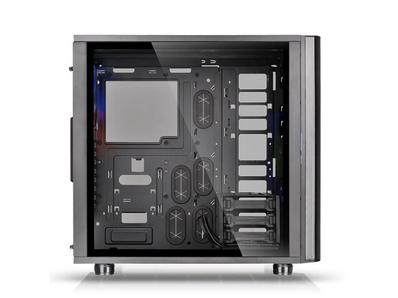 Thermaltake View 31 Tempered Glass RGB Edition Black Mid Tower Desktop ...