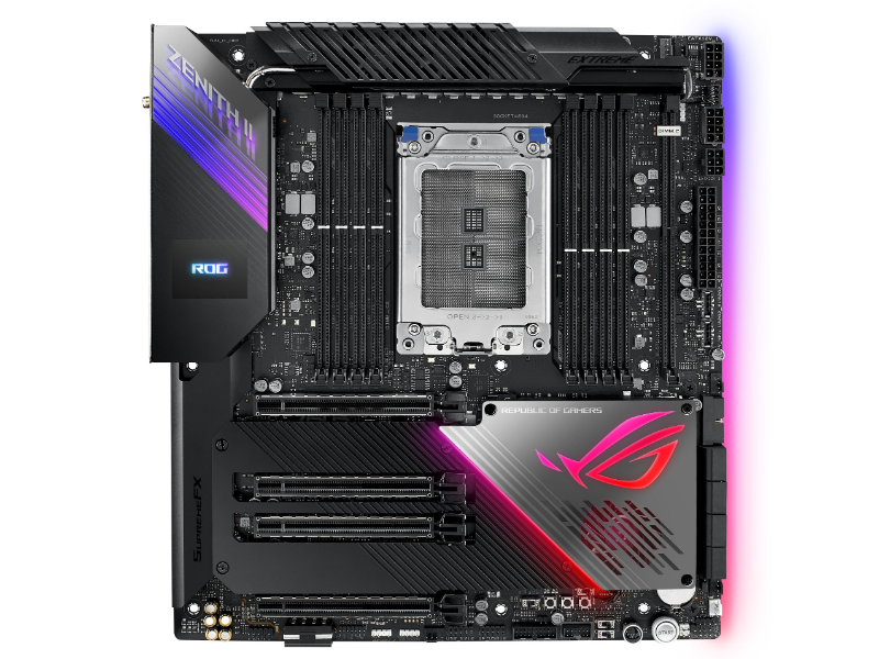 ASUS ROG ZENITH II EXTREME AMD TRX40 Socket E-ATX Desktop Gaming ...