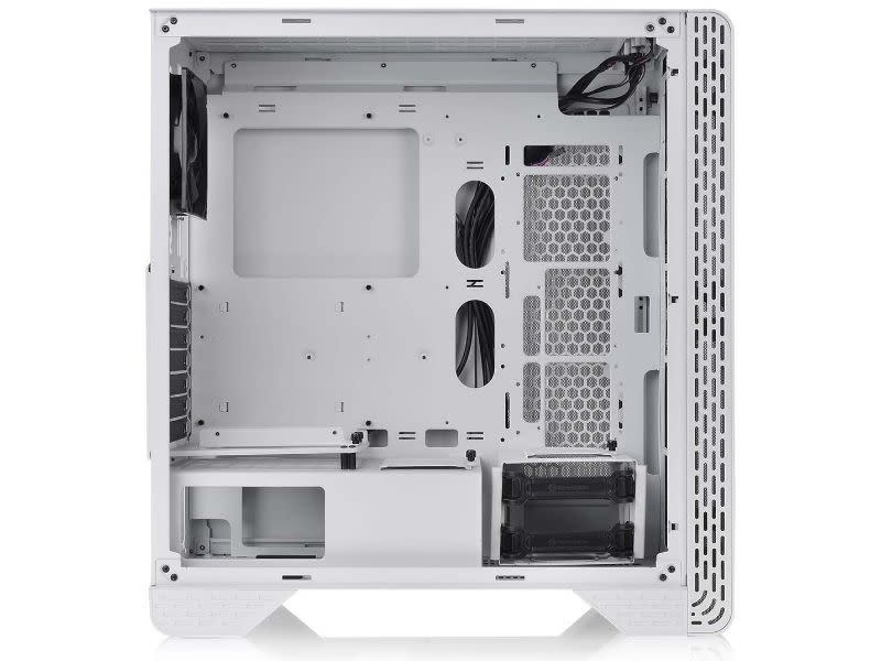 Thermaltake S300 Tempered Glass Snow Steel Mid Tower Desktop PC Case ...