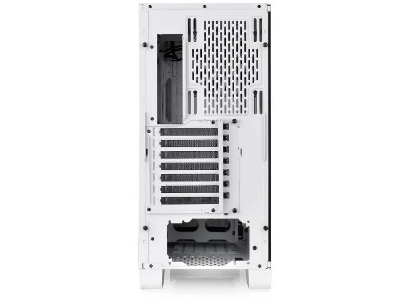 Thermaltake S300 Tempered Glass Snow Steel Mid Tower Desktop PC Case ...