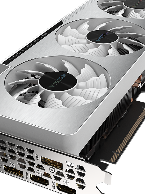 Gigabyte Geforce RTX 3080 VISION OC 10GB GDDR6X PCIe 4.0 Graphics Card ...