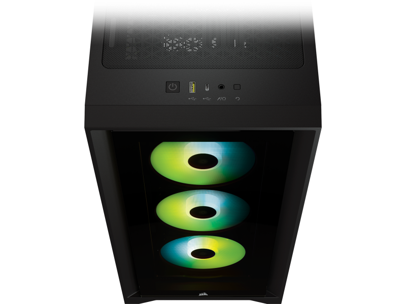 Corsair iCUE 4000X RGB Tempered Glass Black Mid-Tower ATX Case | PC ...