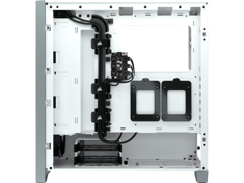 Corsair iCUE 4000X RGB Tempered Glass White Mid-Tower ATX Case | PC ...