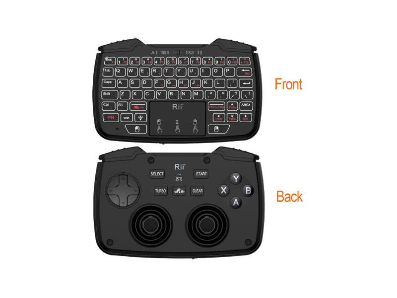 Rii 2in1 Wireless Gamepad and Keyboard – Black | Controllers ...