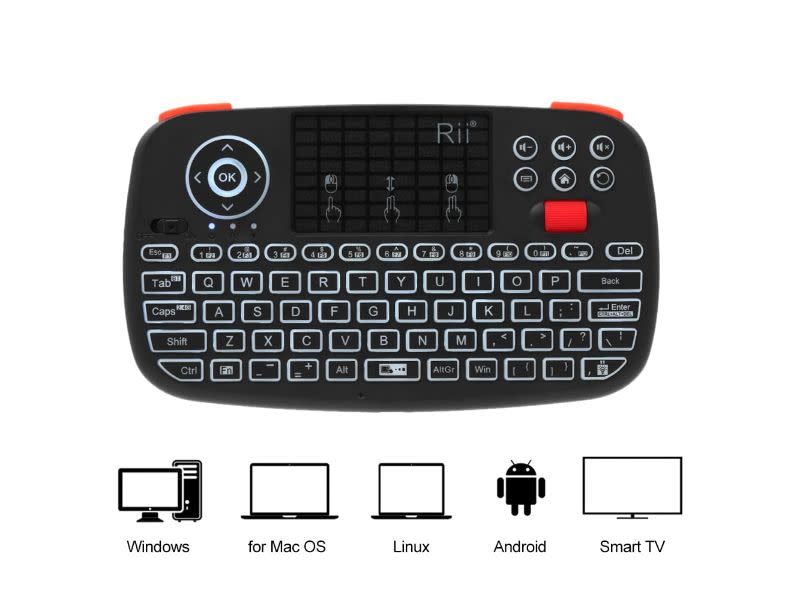 Rii Bluetooth 4.0 Wireless Keyboard Mini – Black | Keyboards ...