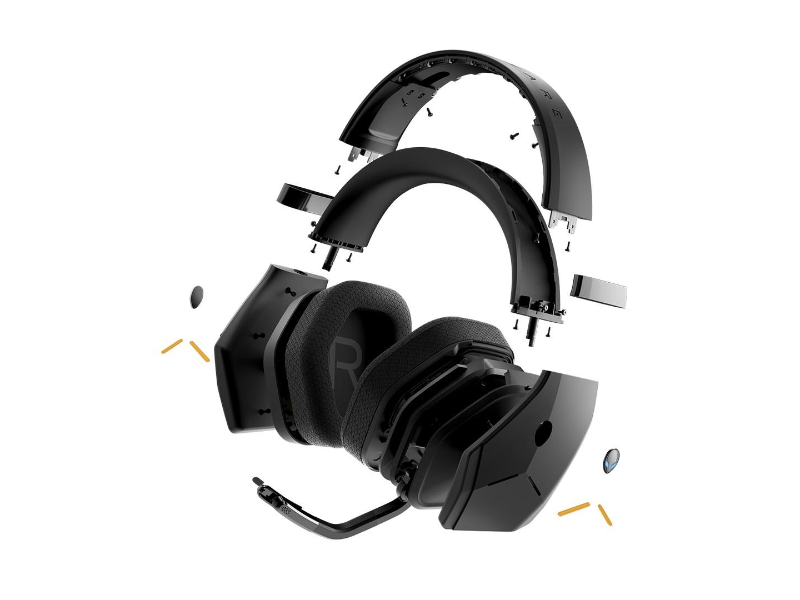 Dell Alienware AW988 7.1 Surround Sound Wireless Gaming Headset ...