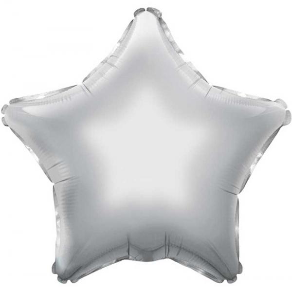 Silver Star Foil Balloon Party Supplies Partylady
