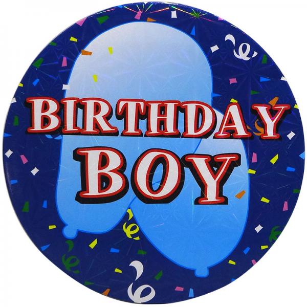 Large Birthday Boy Badge - Party Supplies - PartyLady