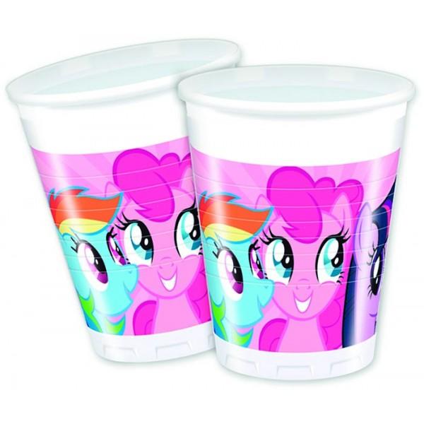 My Little Pony Plastic Cups (8) - Party Supplies - PartyLady