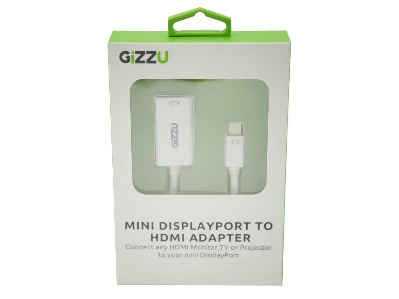 GIZZU Mini Display Port to HDMI Adapter - White | Adapters | Dreamware ...