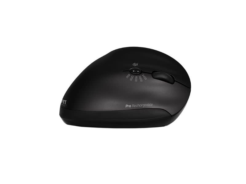 Port Connect Wireless Rechargeable Ergonomic Mouse - Black | Mice ...