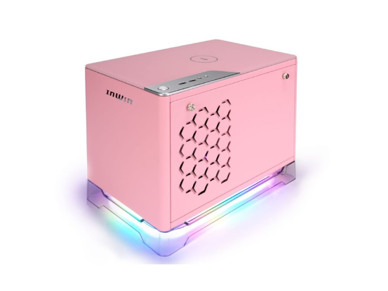 InWin A1 Plus Pink Mini-ITX Gaming Case with 650W PSU | PC Cases ...