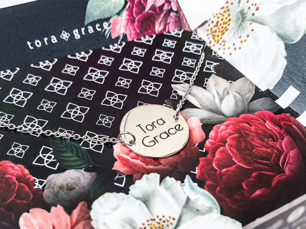 Tora Grace | Horizontal Bar Necklace - Silver