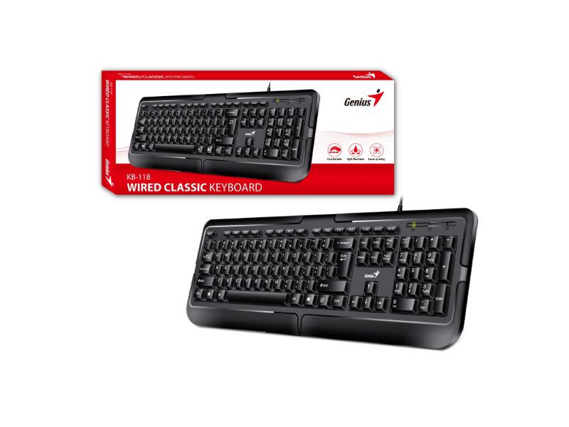 Genius KB-118 USB Desktop Keyboard | Keyboards | Dreamware Technology