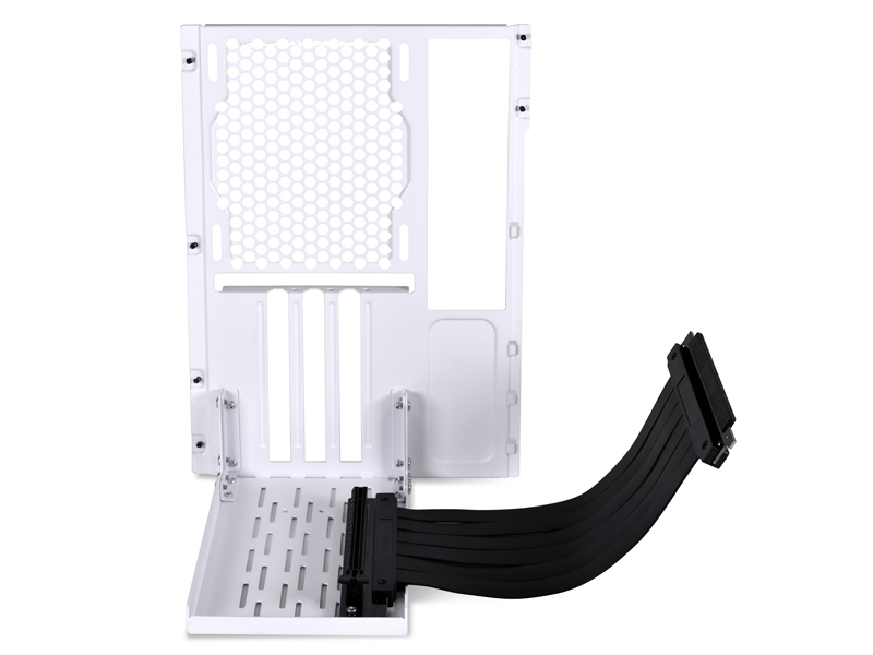 Lian-Li White PCIe Gen 3.0 Vertical GPU Mount Riser Kit for O11 Dynamic ...