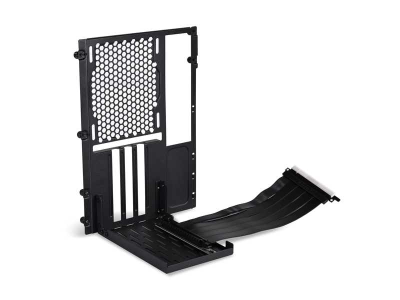 Lian-Li Black PCIe Gen 4.0 Vertical GPU Mount Riser Kit for O11 Dynamic ...