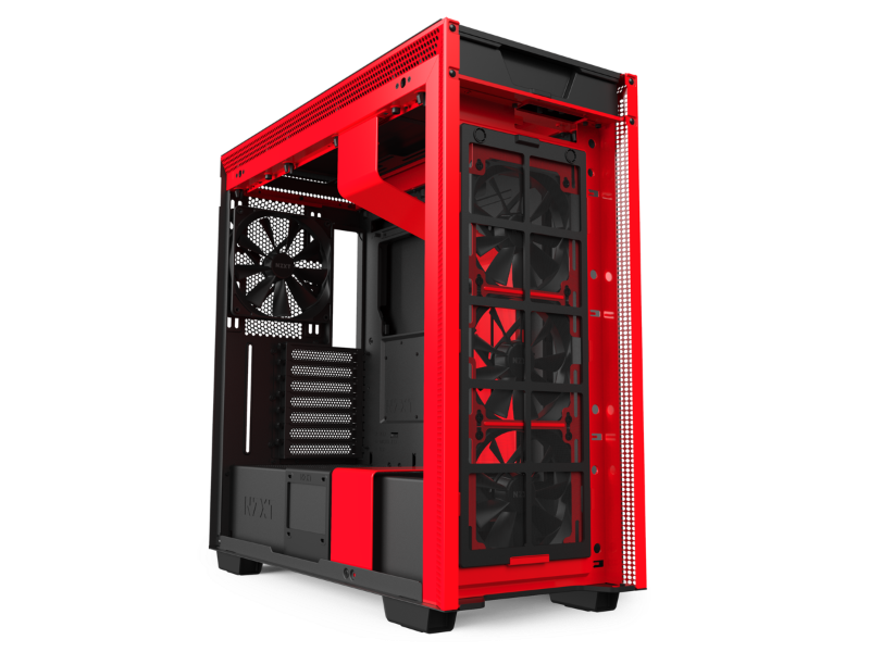 NZXT H710 Black/Red ATX Mid Tower Desktop PC Case | PC Cases/Chassis ...