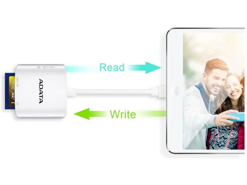 ADATA AI910 Lightning Card Reader Plus - Apple MFi Certification ...