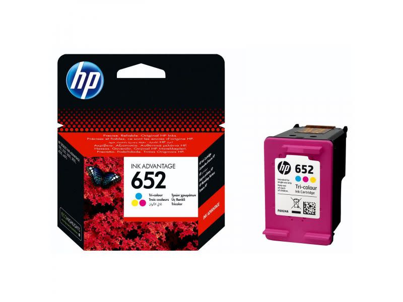Genuine HP 652 Tri-color Ink Advantage Cartridge 200 Pages | Cartridges ...