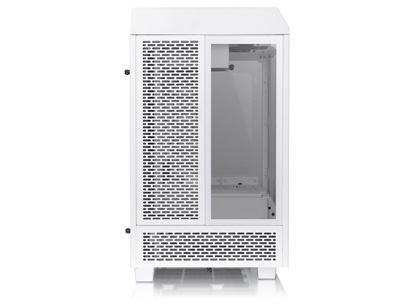 Thermaltake The Tower 100 Snow Tempered Glass Mini-ITX White PC Case ...