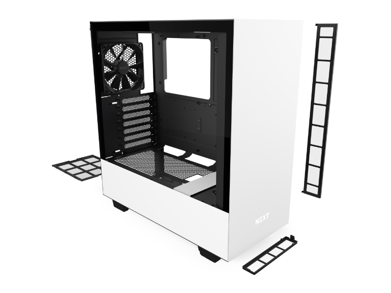 NZXT H510i White/Black Tempered Glass ATX Mid-Tower Gaming PC Case | PC ...