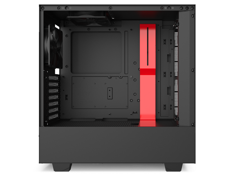 NZXT H510 Black/Red ATX Mid-Tower Tempered Glass Side Panel PC Case ...