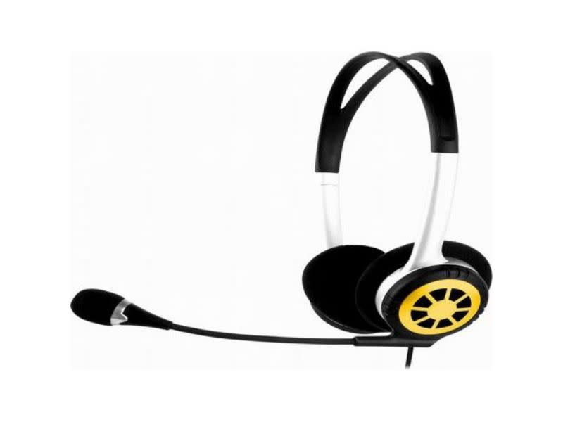 Microlab K250 Multimedia Headset with Mic - Yellow and Black | Headsets ...