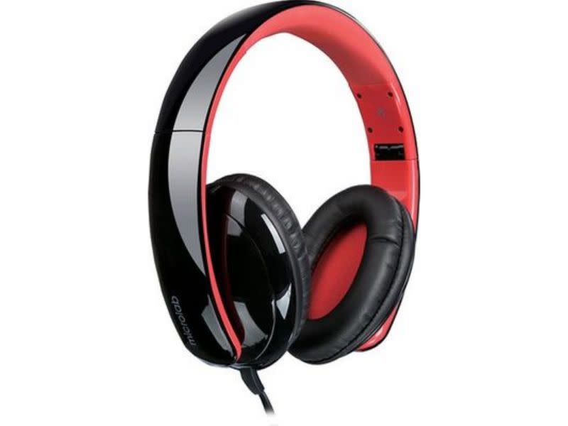 Microlab K360 Foldable Lightweight Headphones - Black and Red ...