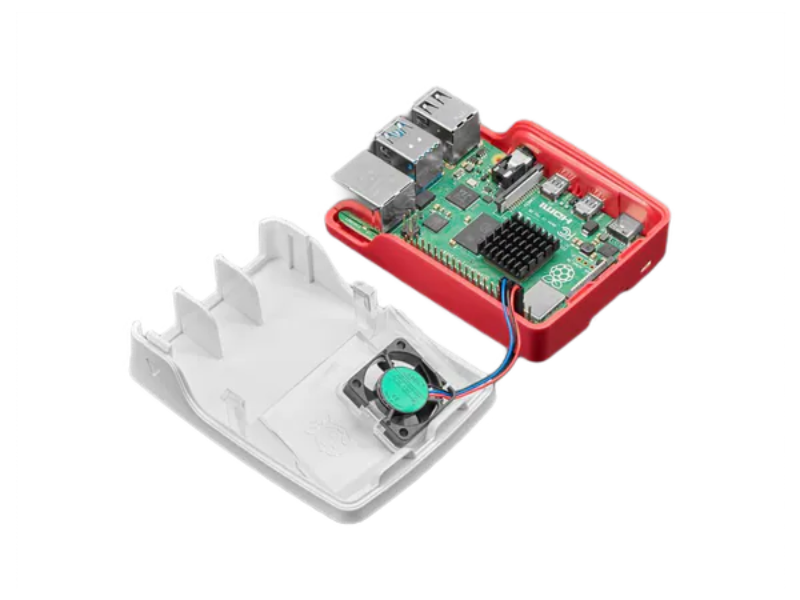 Raspberry Pi 4 Case Fan and Heatsink for Raspberry Pi 4 Official case ...