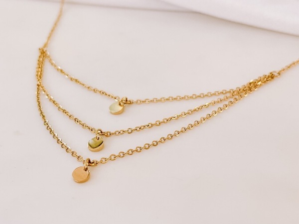 Scattered Layers - Tiered Necklace Set - Tora Grace