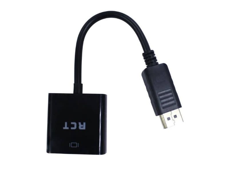 RCT Display Port To VGA Adaptor Black | Adapters | Dreamware Technology