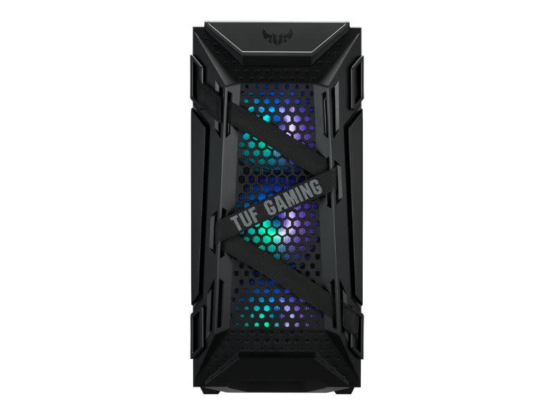 ASUS TUF Gaming GT301 Tempered Glass Black Steel ATX Mid Tower Desktop ...