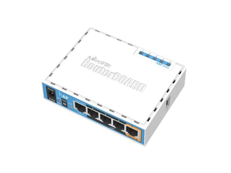 MikroTik hAP 2.4GHz 1.5dBi 5 Port Ethernet WiFi Router | Routers ...