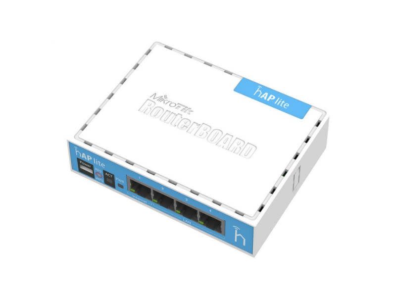 MikroTik hAP Lite 2.4GHz 1.5dBi 4 Port Ethernet WiFi Router | Routers ...