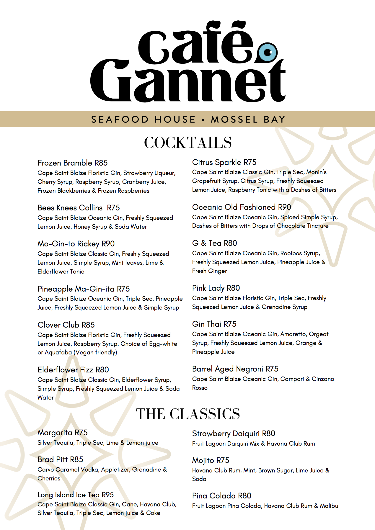 The Blue Oyster Bar | Café Gannet Restaurant