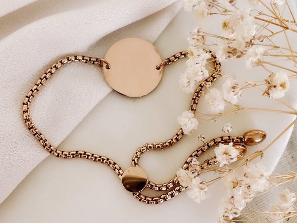 Personalise Your Own - Disk Bracelet - Tora Grace