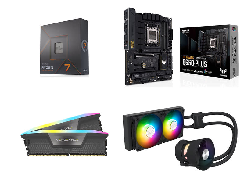 Rocket Man AMD AM5 Upgrade Kit (Ryzen 7 7700X, B650 Motherboard, 32GB ...