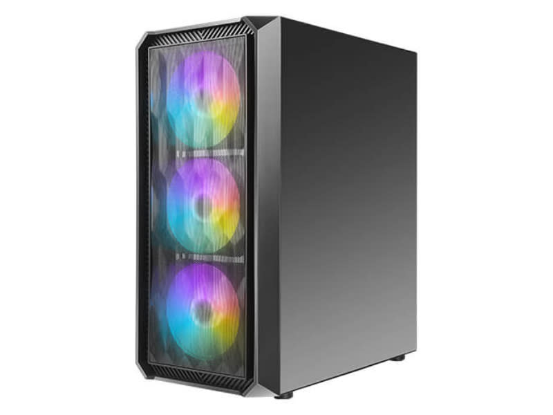 Antec NX292 RGB Tempered Glass Black Mid Tower Desktop PC Case | PC ...